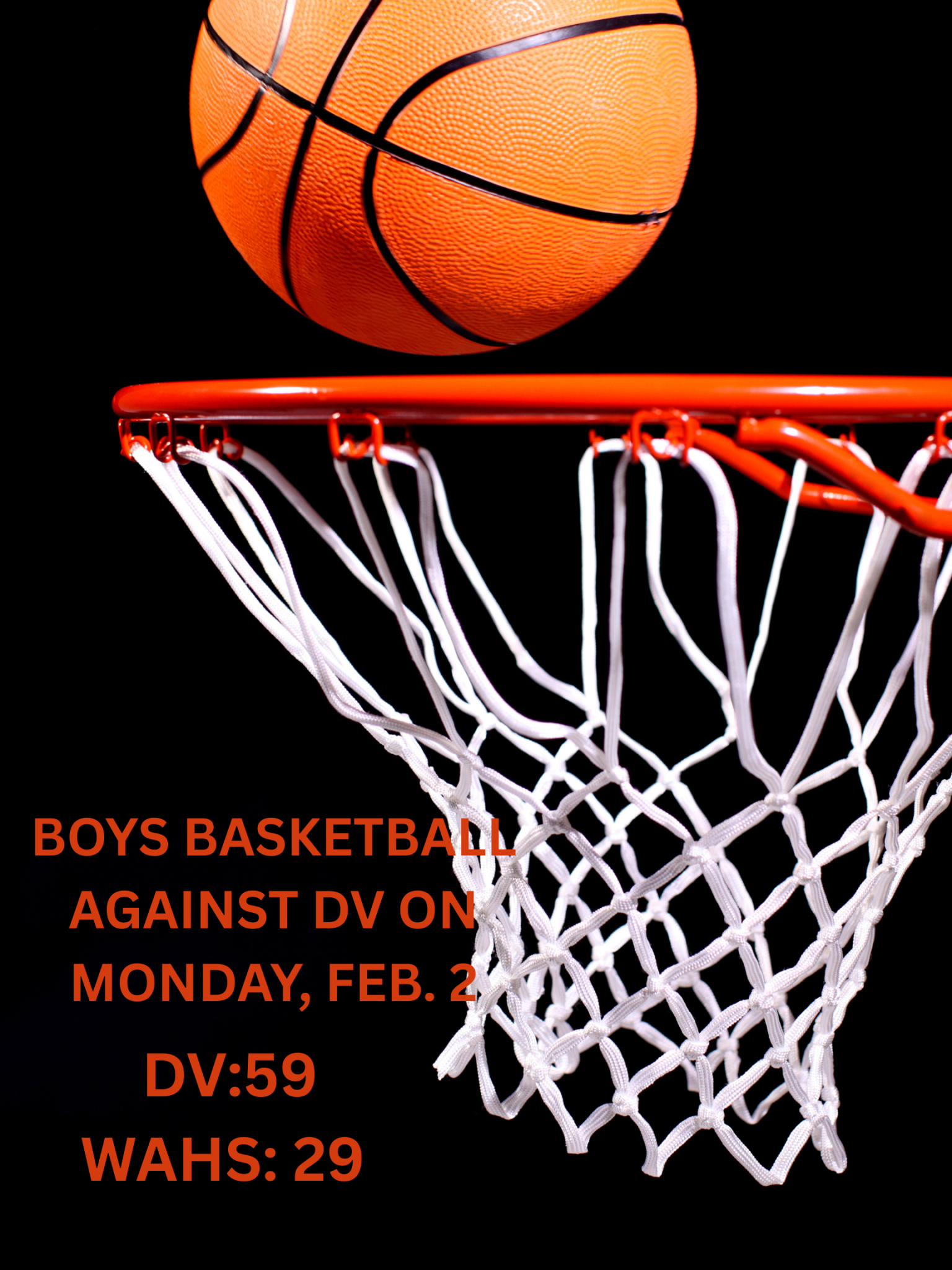 BOYS BASKETBALL SCORE AGAINST DV – PAUPACK PRESS